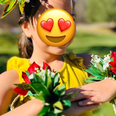 Polynesian Headdress Lei Po'o Premium Tahitian Flower Crown for Ahuroa ...