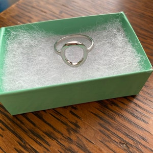 Karma Ring, Open Circle O Ring, Open Circle Ring Silver, 925 Sterling ...