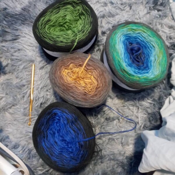 Single Color Yarn #1 (A Through N Names) - Uni Cakes - Wolltraum Yarn ...