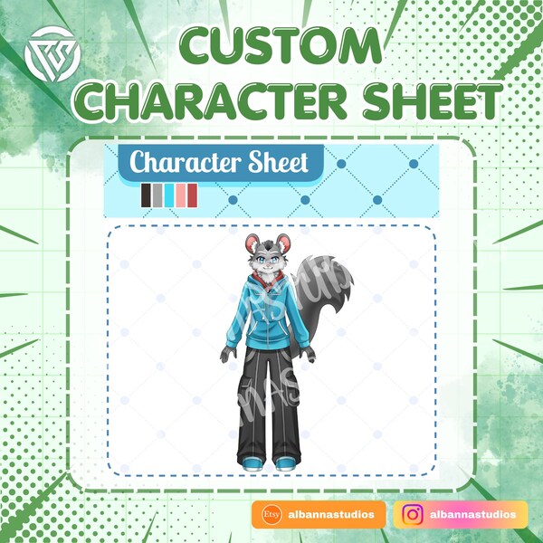 Custom Character Reference Sheet for Your Avatar | Custom Reference ...