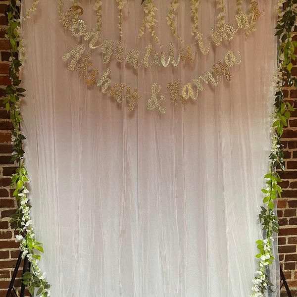 Custom Congratulations Banner, Engagement Party Decorations, Engagement ...