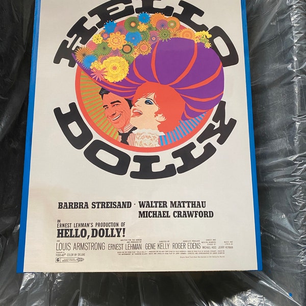 Hello Dolly, 1969 Romantic Comedy Musical Film Original Poster, Ready ...