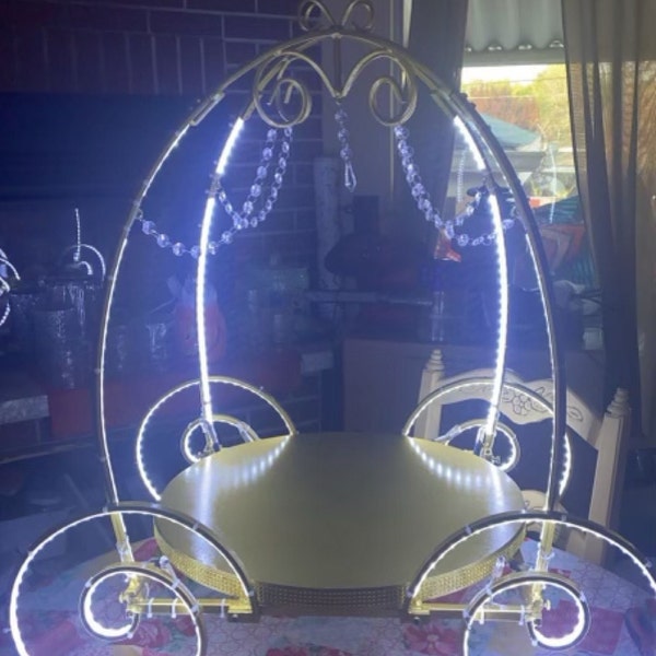 Cinderella Carriage Cake Stand - Cinderella Carriage With Acrylic Gems ...