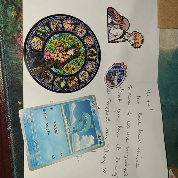 Princess Serenity & Prince Endymion Stained Glass Transparent Stickers ...