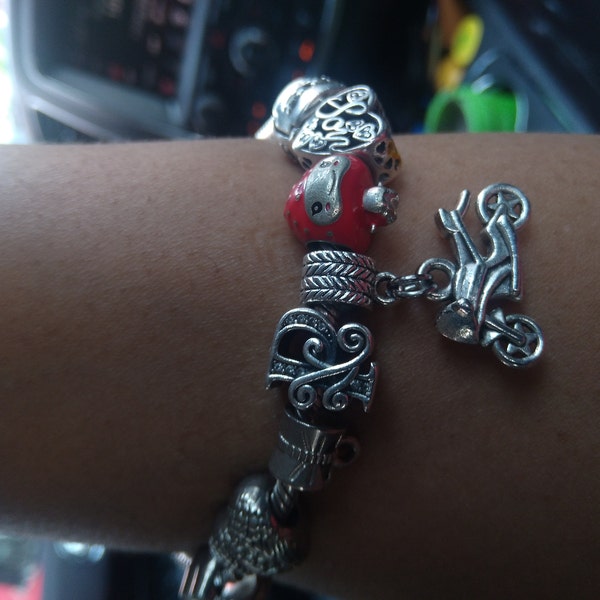 Four Wheeler Charm, 4 Wheeler Charm, ATV Charm, Quad Bike, off Road Charm, Adorable Charm, Fits ...