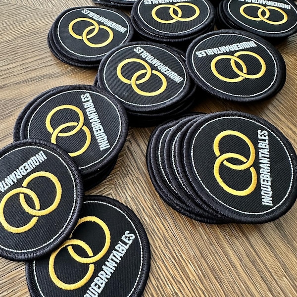 Custom Embroidered Patch - Iron-on or Sew-on, Custom Logo Patch , Name ...