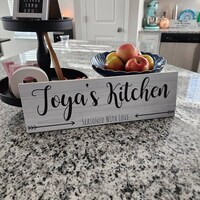 Personalized Kitchen Sign, Custom Kitchen Sign, Wood Sign for Kitchen ...
