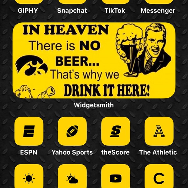 Ios Black & Yellow App Icons Set | 460+ Yellow and Black Minimal Ios 14 ...