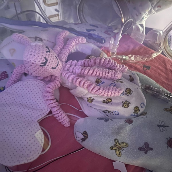 NICU Octopus, Preemie Octopus, Newborn Octopus, Crocheted Octopus ...