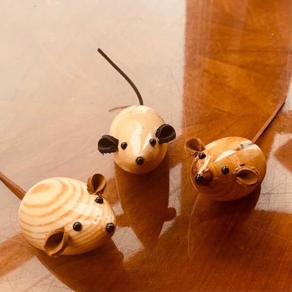 Handmade Wooden Mouse - Etsy UK