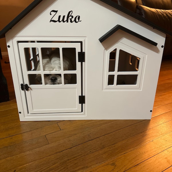 Personalized Dog House, Puppy Dog House, Wooden Dog Crate, Dog Kennels ...