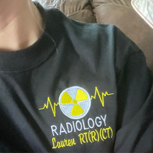 Radiology Long Sleeves Shirt, Radiation Symbol, Diagnostic Imaging ...