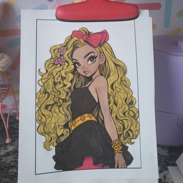 Anime Queens and Kings Coloring Book 70 Page Manga Fantasy Coloring ...