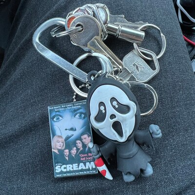 Scream Classic Horror Vhs Dvd Bluray Movie Keychain - Etsy