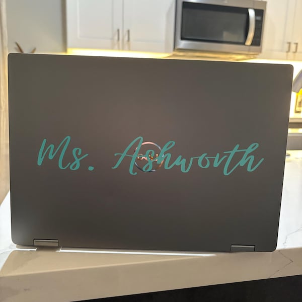 Laptop Name Decal | Custom Name Decal | Laptop Name Sticker | Custom ...