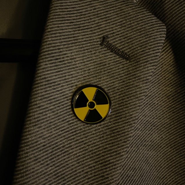 Signs & Symbols Enamel Fashion Brooches & Pins Radioactive Nuclear ...