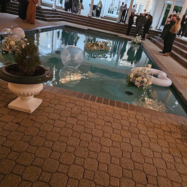 Custom Pool Float Bachelorette Pool Float Personalized White Heart Pool ...