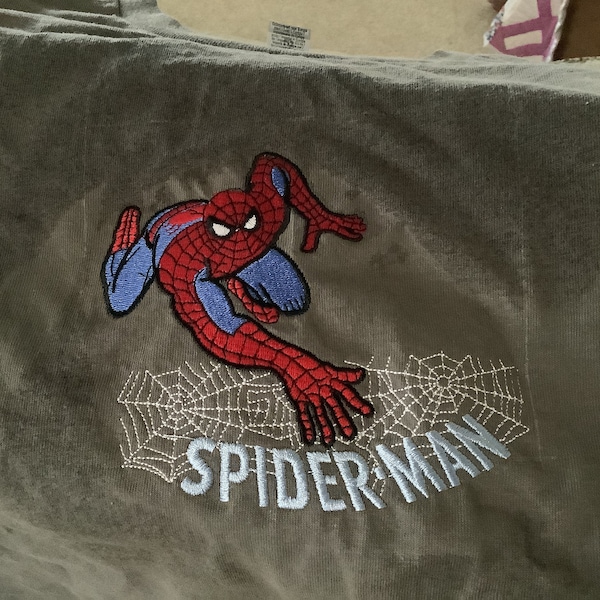 Spider Man Spiderman 5sizes Digitized Filled Machine Embroidery Design ...