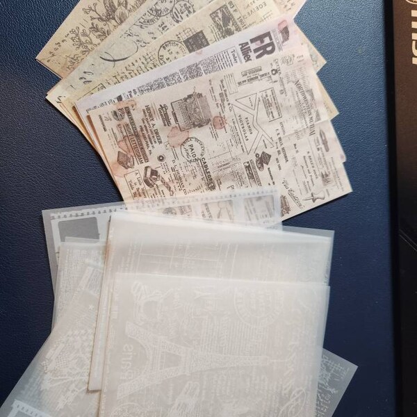 Vintage Ephemera Sticker | Aesthetic Ephemera Sticker for Junk Journal ...