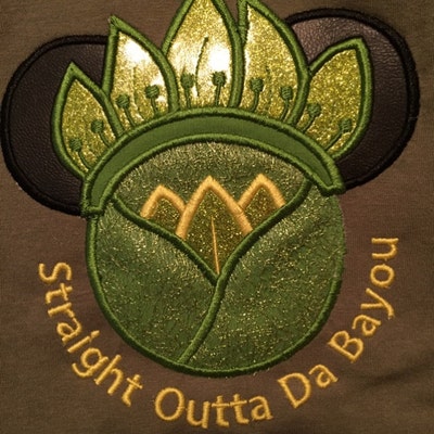 Cajun Princess Tiana Frog Embroidery Applique Design Instant Download ...