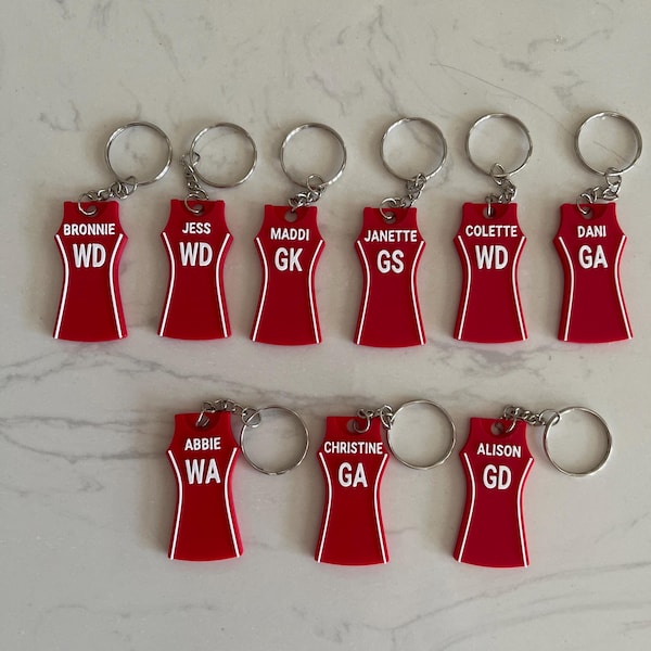 Personalised Jersey Key Ring - 3D Printed - Etsy