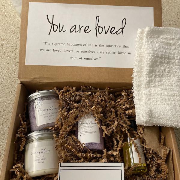 Hug in A Box, Encouragement Gift, Mom Gift Set, Hygee Gift Box, Self ...