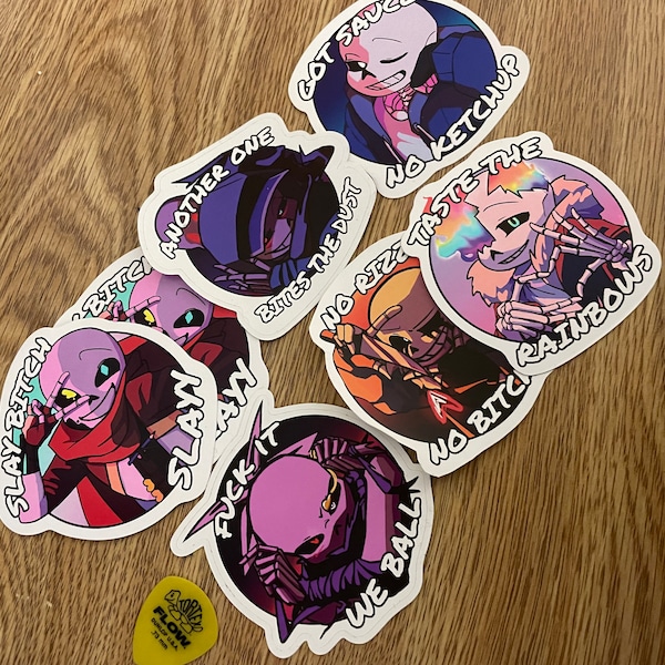 Undertale Multiverse-star Sanses Squad Meme Stickers - Die Cut Sticker ...
