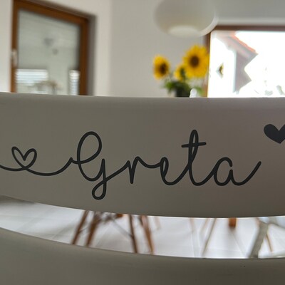 High Chair Stickers Name Stickers Individually - Etsy