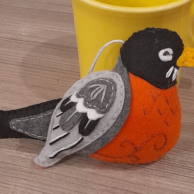 Robin Sewing Pattern PDF Backyard Bird Stuffed Ornament Felt Plushie ...