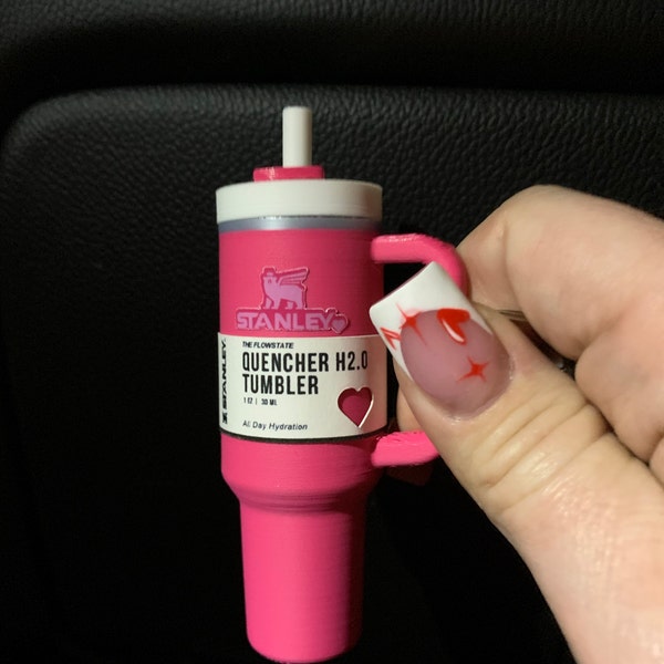 Miniature Valentine Stanley Tumbler Keychain | Chapstick Holder - Etsy