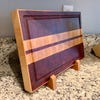 3 Slot Cutting Board Stand, Cutting Board Display Stand Butcher Block ...