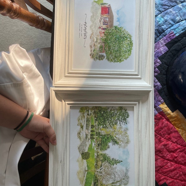 Custom House Drawing, House Illustration, Watercolor House Painting ...