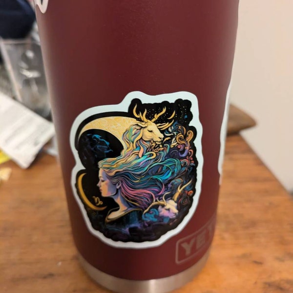 Mermaid Sticker, Mermaid, Sticker, Ocean Sticker, Phone Sticker, Water ...