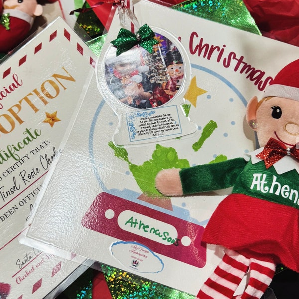 EDITABLE Elf Adoption Certificate, Multiple Elves, Letter From Your Elf ...