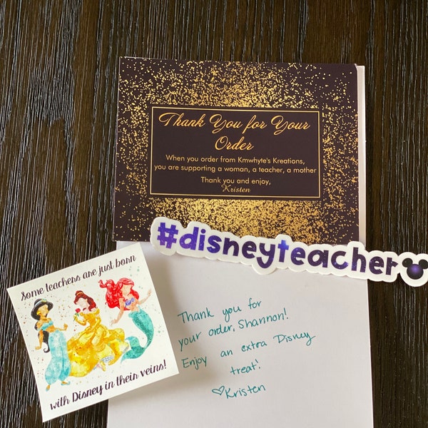 Disney Teacher Vinyl Sticker - Etsy