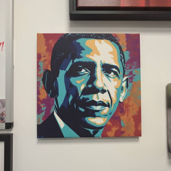 Barak Obama Pop Art Celebrity Pop Art Celebrities Wall Art Pop Art ...