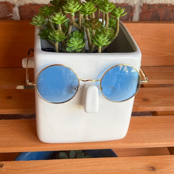 Mini Concrete Cubes Set of 4 Small Substantial Succulent Pots Set B ...