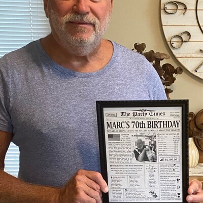 63rd Birthday Newspaper Poster Sign Personalized Birthday - Etsy