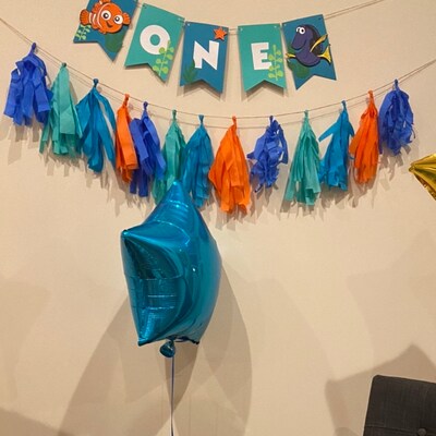 Finding Nemo Banner,finding Dory Banner,nemo Birthday Banner,highchair ...