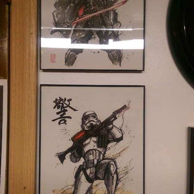 8x10 PRINT Star Wars Stormtrooper Japanese Calligraphy Warning - Etsy