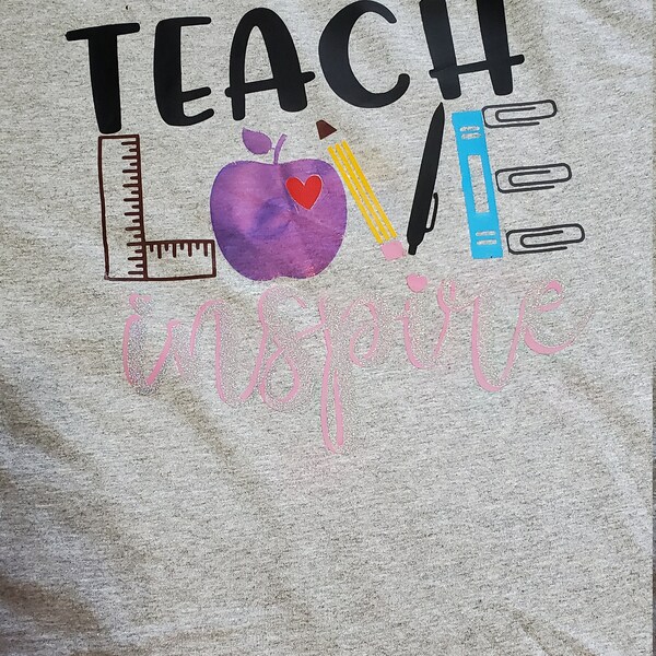 Teach Love Inspire SVG / Cut File / Cricut / Commercial Use ...