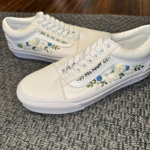 Embroidered Converse/custom Converse Hi Tops/converse Yellow Daisy ...