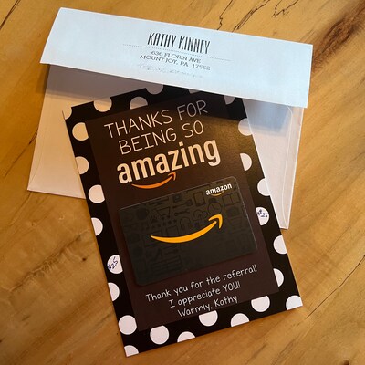 PRINTED Amazon Gift Card Holder, Thanks for Being so Amazing, Printable ...