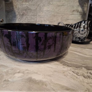 Skull Plate Set, Matte Black, Square Gothic Lunch, Alternative Dinner ...