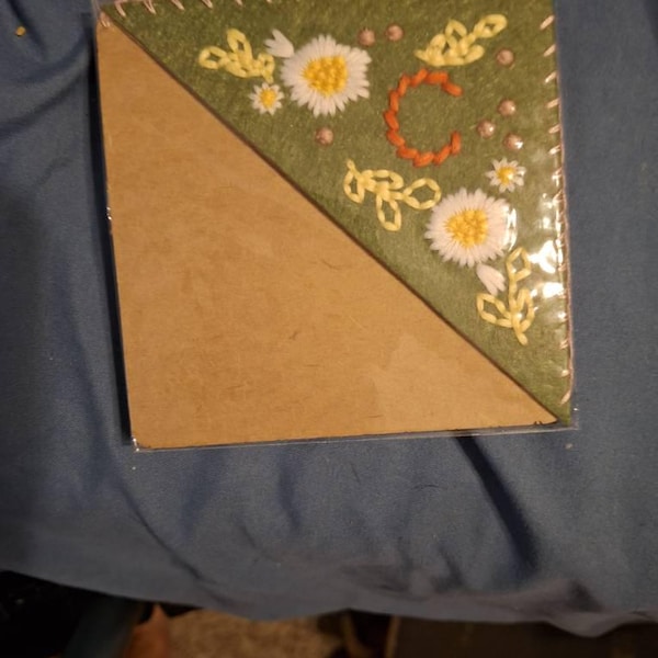 Handmade Embroidered Corner Page Bookmark, A to Z Letters Personalized ...
