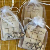 Personalised Christmas Favour Game / Noughts and Crosses / Table ...