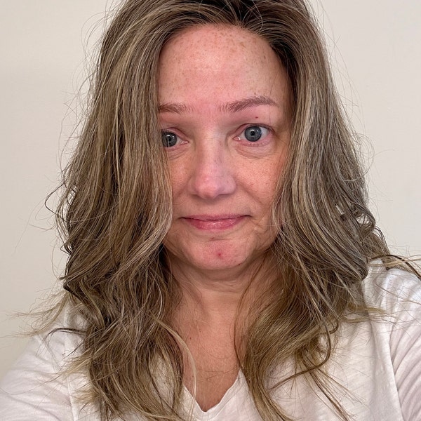 Remi Light Density 16 21.5 Neutral Blonde Layered With Curtain Bangs ...