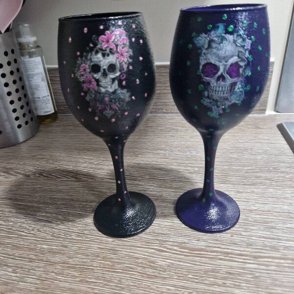Corpse Bride Inspired Bottle Lamp and Glass Set - Etsy UK