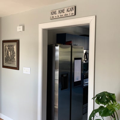 Home, Home Again, I Like to Be Here When I Can Shabby Wood Sign Pink ...