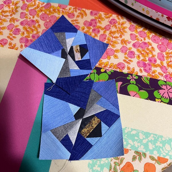 Tree Topper Kitty Quilt Block Pattern 14x14" - Foundation Paper Piece ...